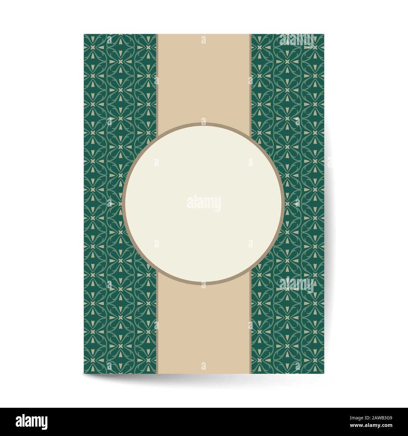 luxury ornate page cover with ornamental pattern template for design ...