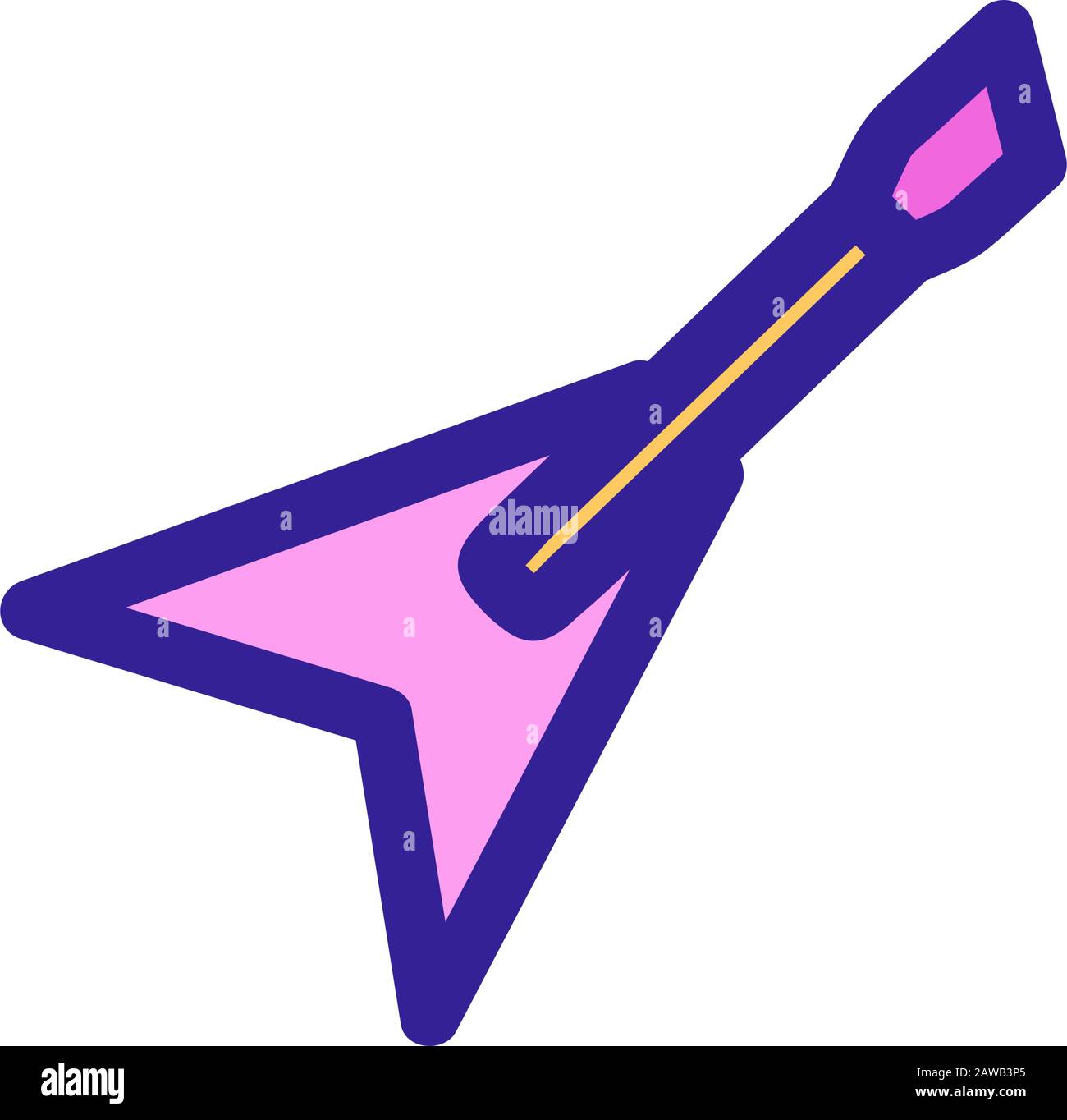 Rock music icon vector. Isolated contour symbol illustration Stock ...