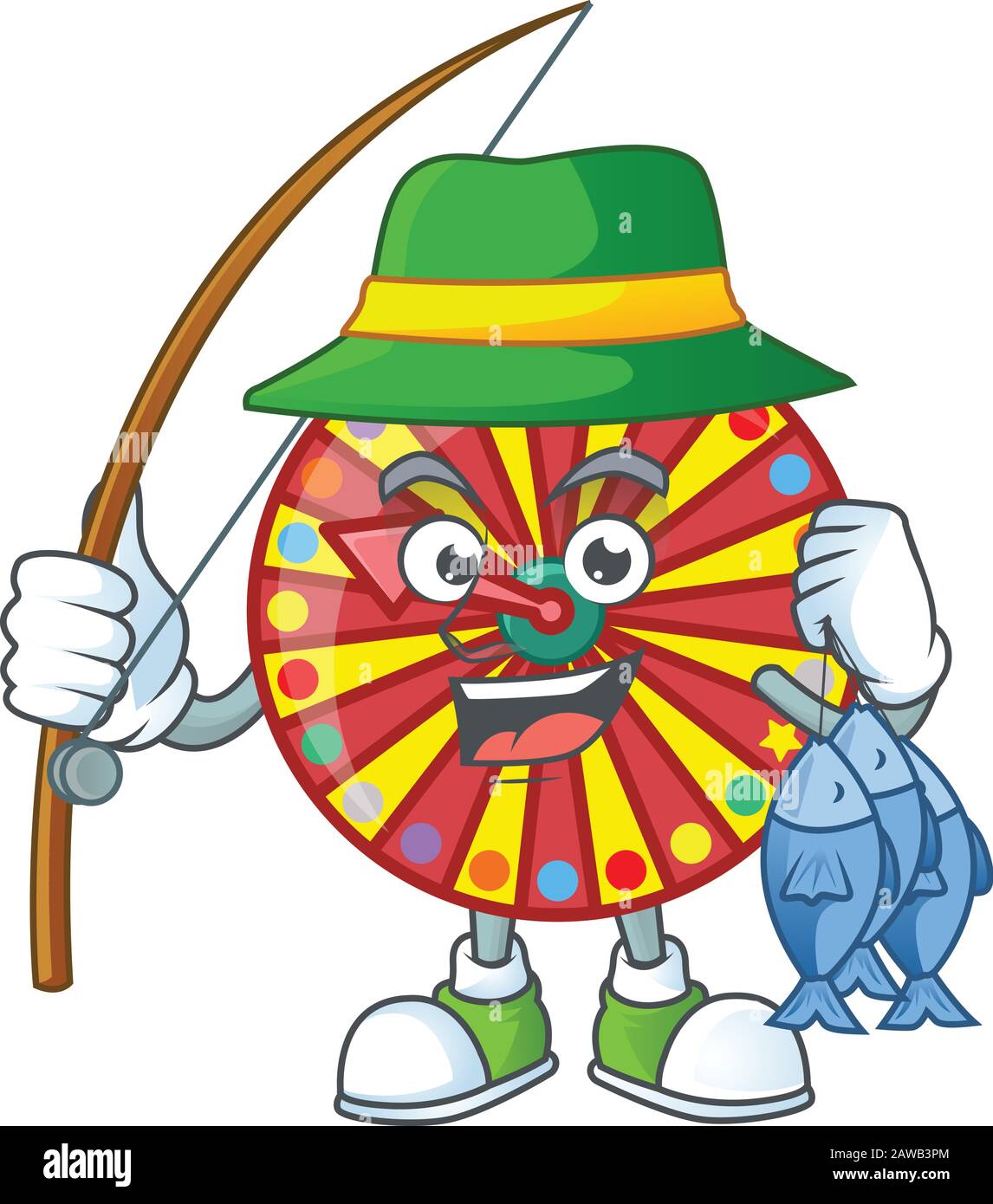 Wheel fortune circle cartoon Cut Out Stock Images & Pictures - Alamy