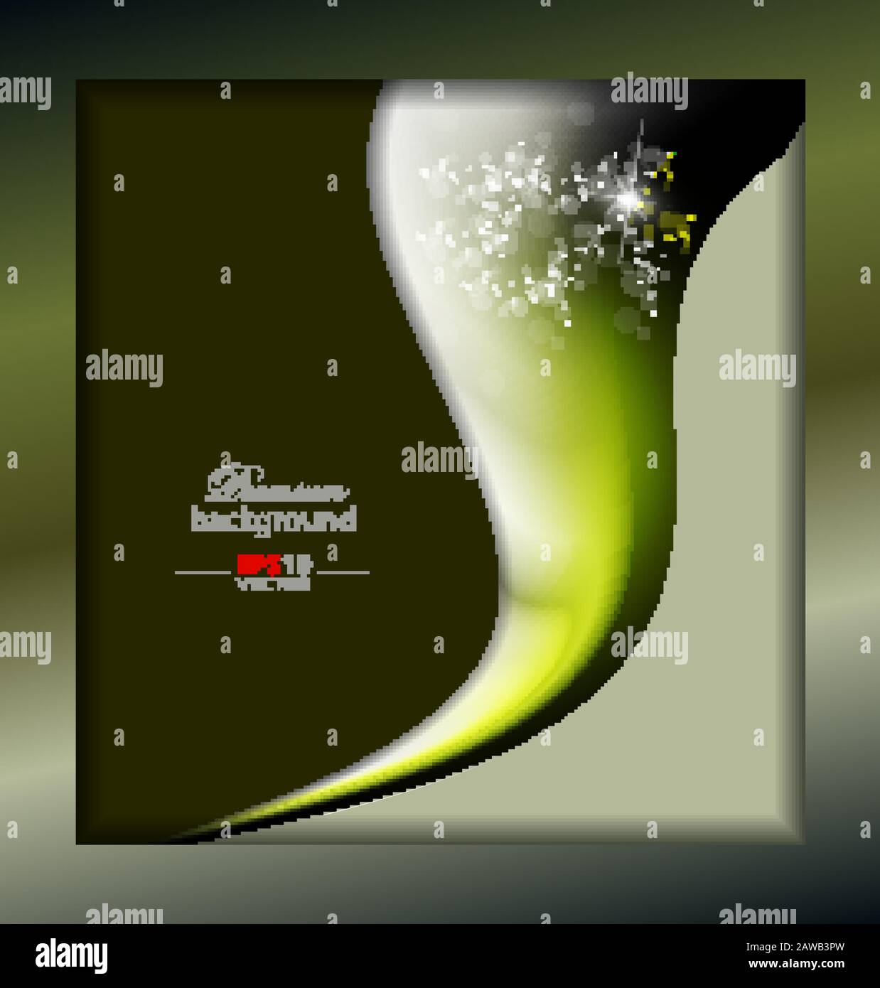 Creative vector illustration of the abstract art frame background Stock ...