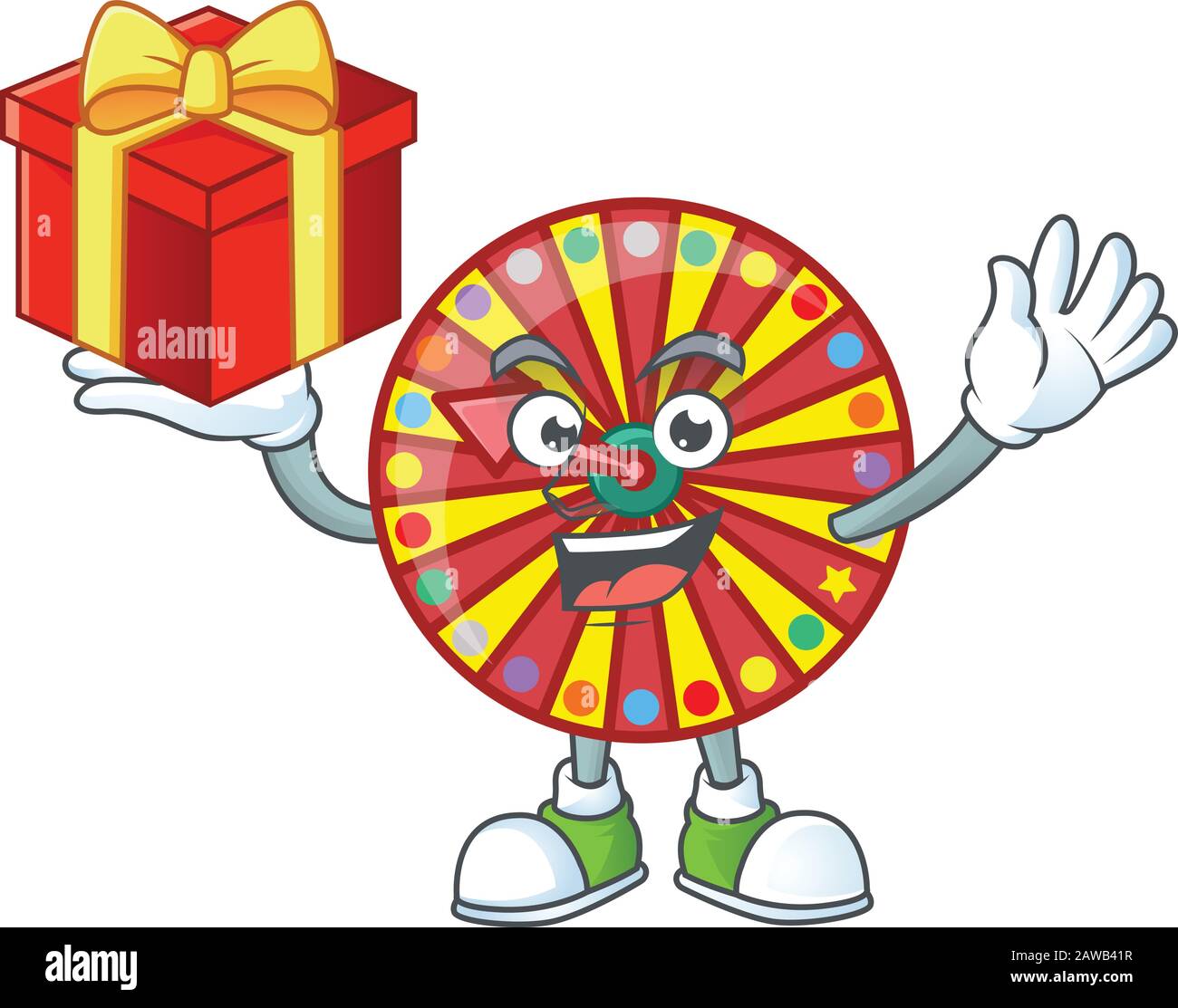 Wheel fortune circle cartoon Cut Out Stock Images & Pictures - Alamy