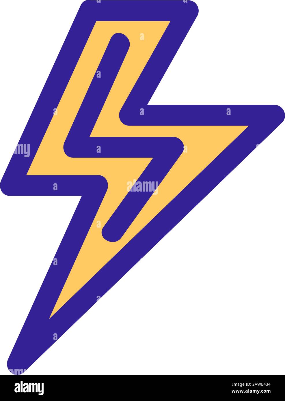 Rock music icon vector. Isolated contour symbol illustration Stock ...