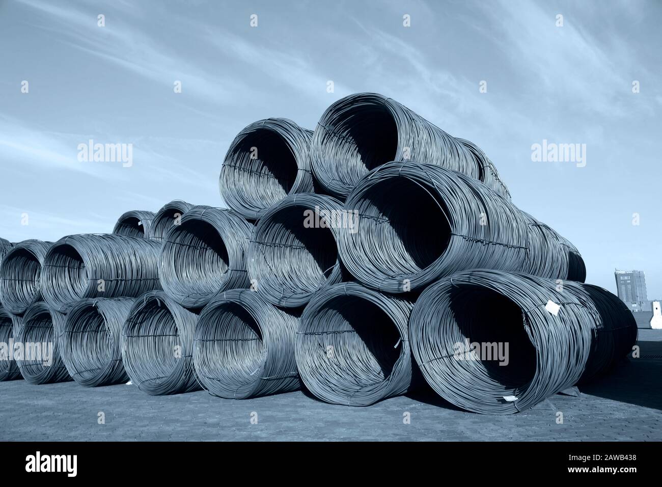 Steel wire rod Stock Photo - Alamy