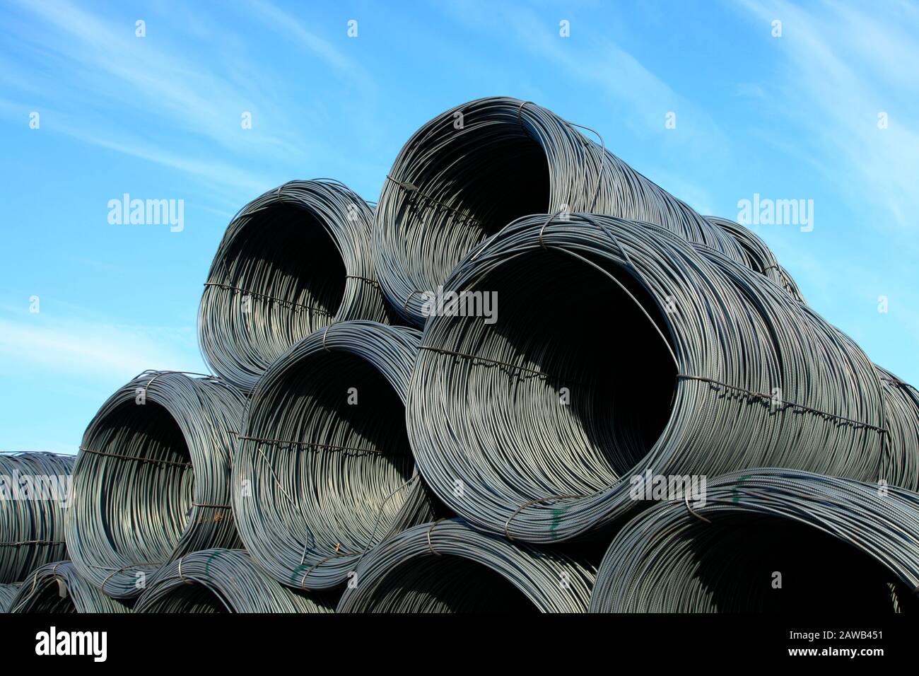 Steel wire rod Stock Photo - Alamy