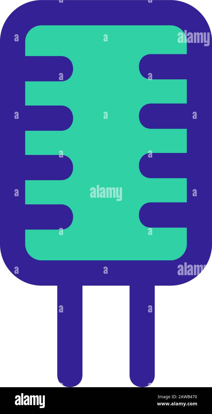 Rock music icon vector. Isolated contour symbol illustration Stock ...