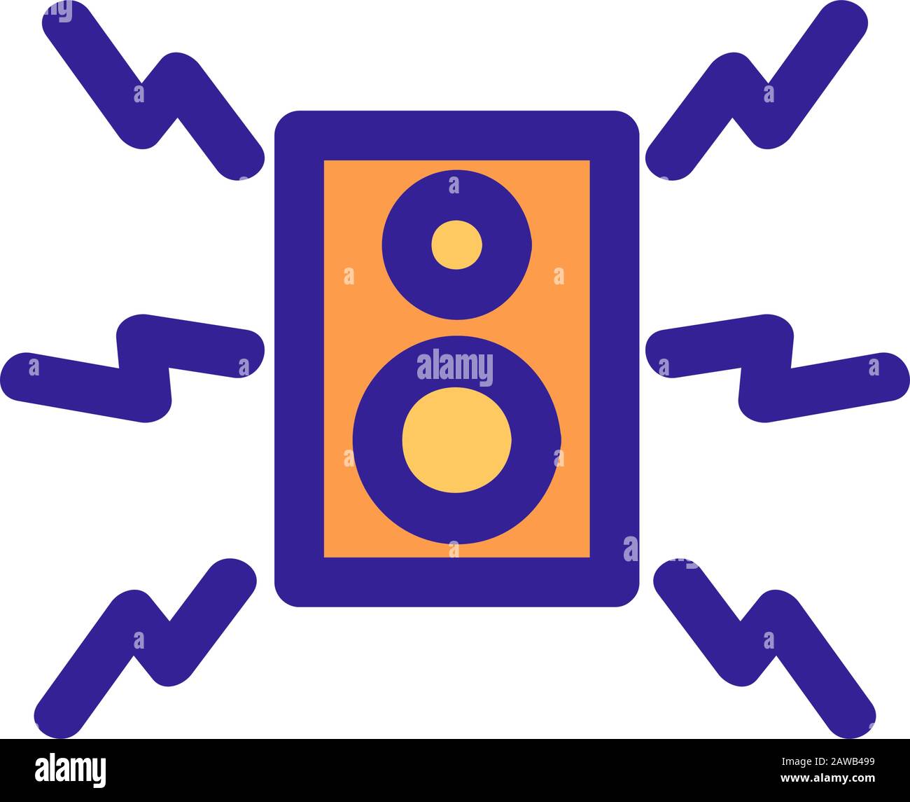 Rock music icon vector. Isolated contour symbol illustration Stock ...