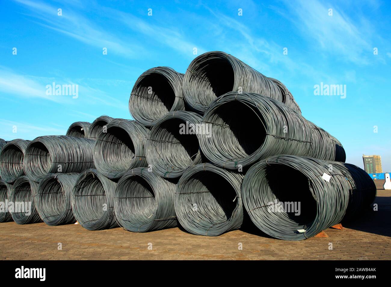 Steel wire rod Stock Photo - Alamy