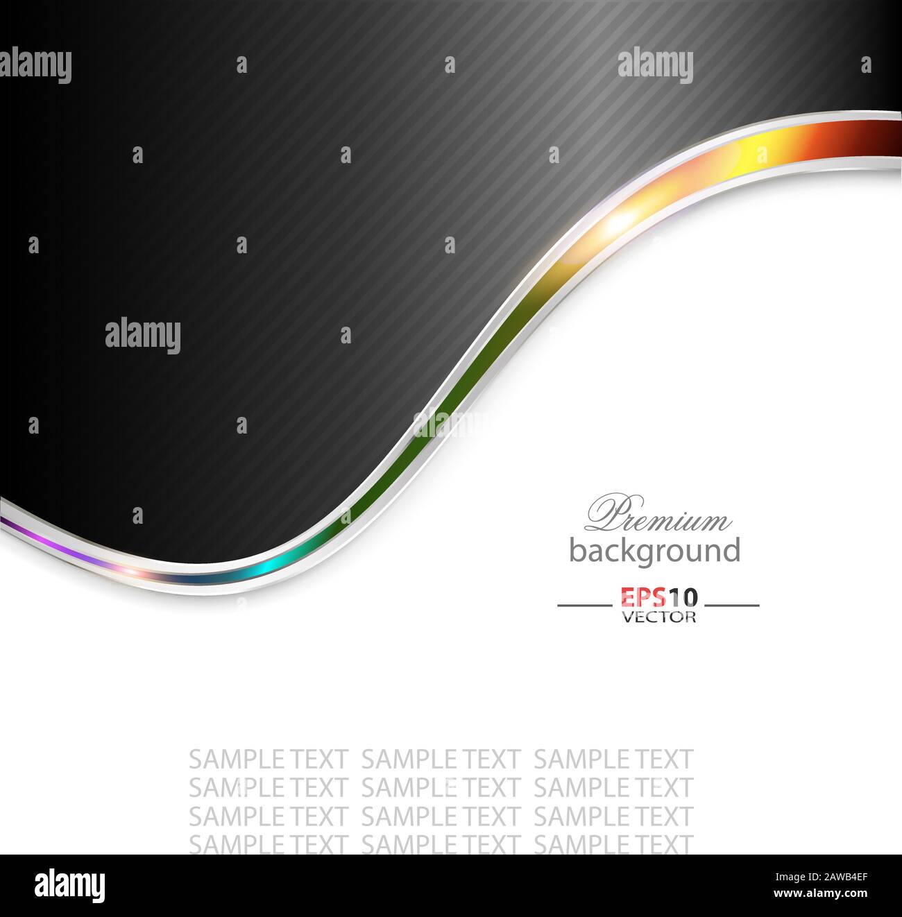 Creative vector illustration of the abstract frame background with ...