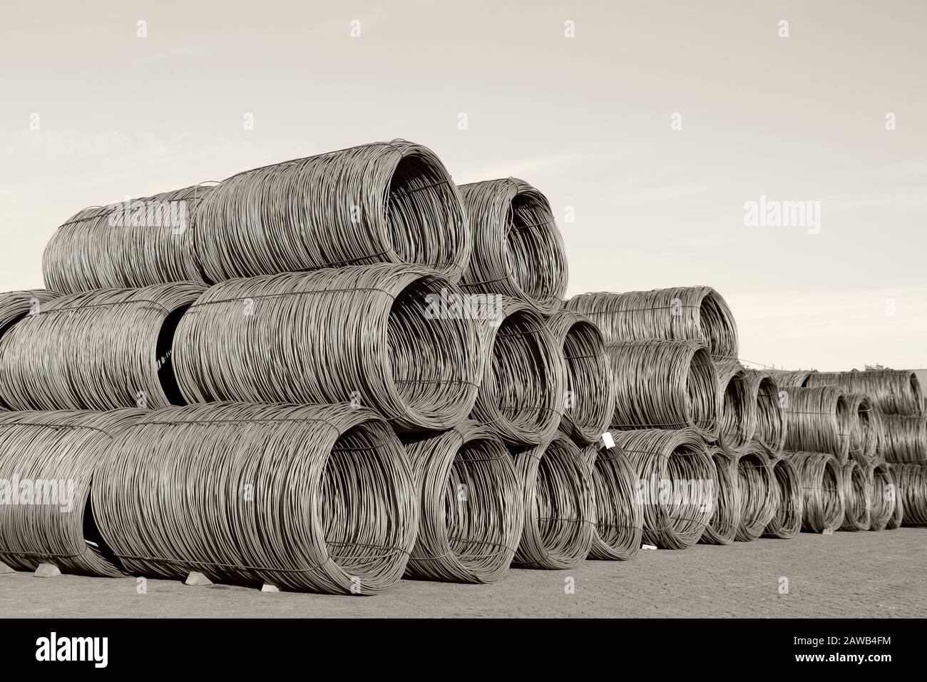Steel wire rod Stock Photo - Alamy