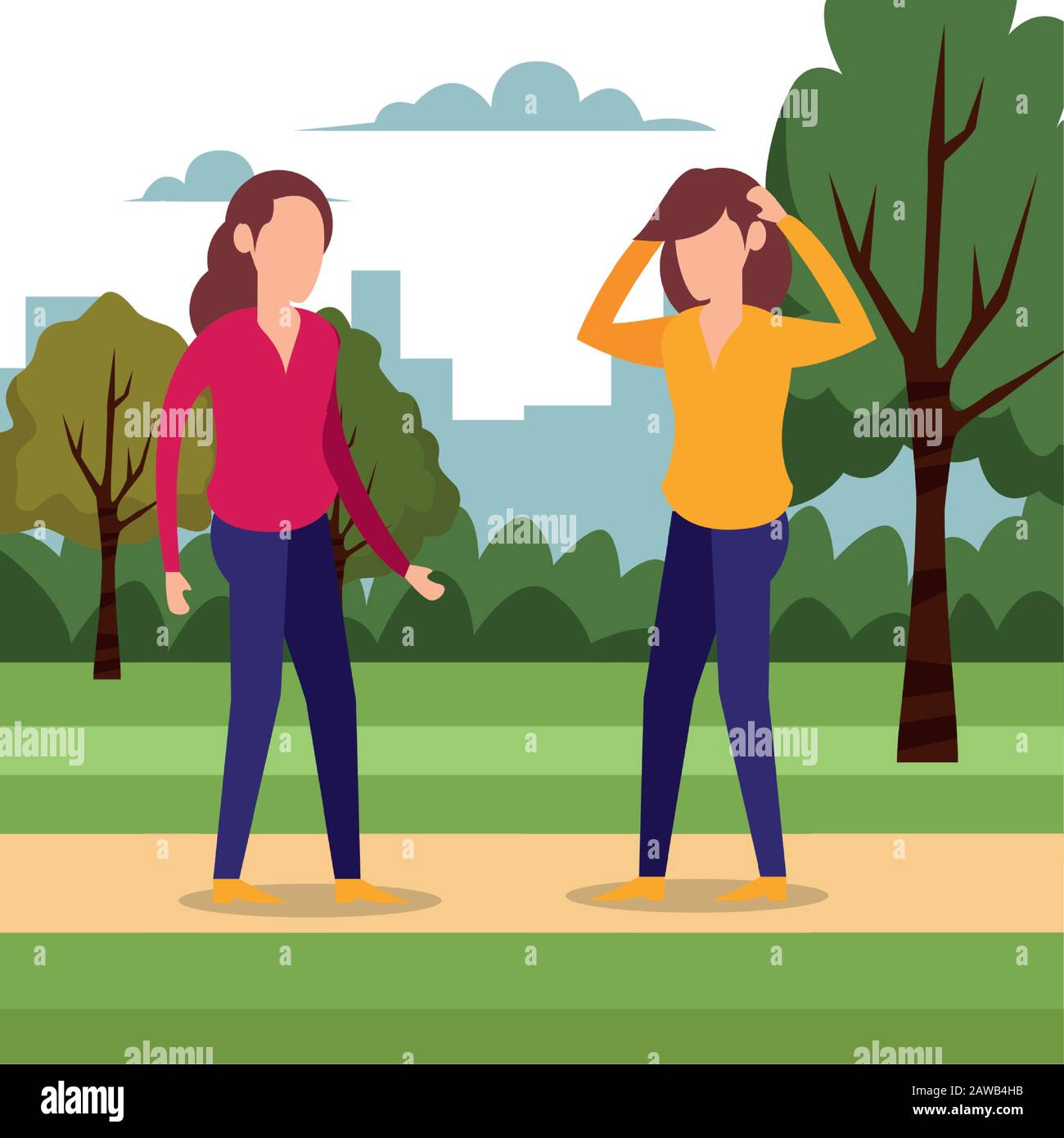 girls friends avatars characters icon Stock Vector Image & Art - Alamy