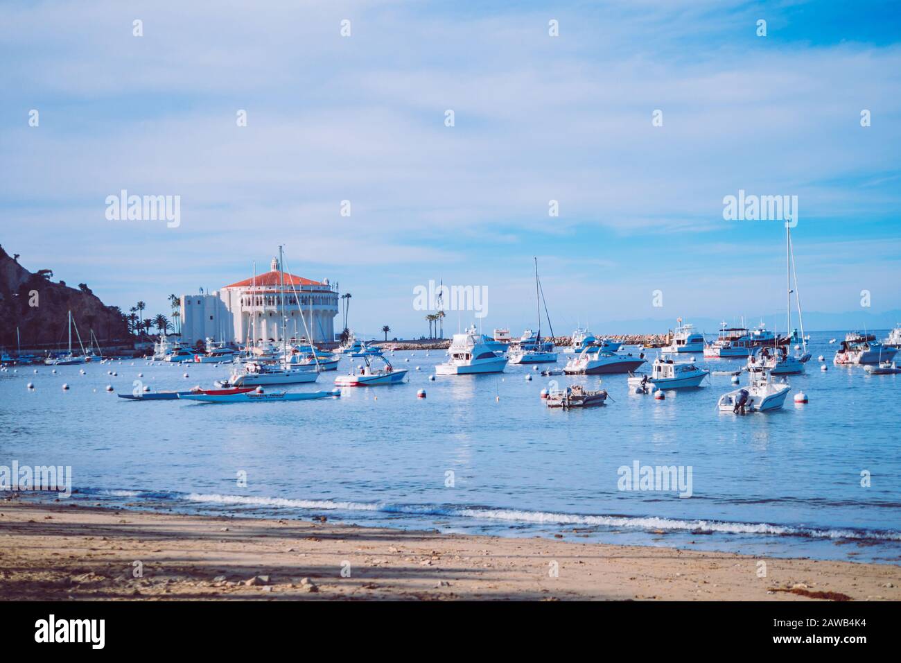 Catalina Island, sunny and charming sea view in California Stock Photo ...