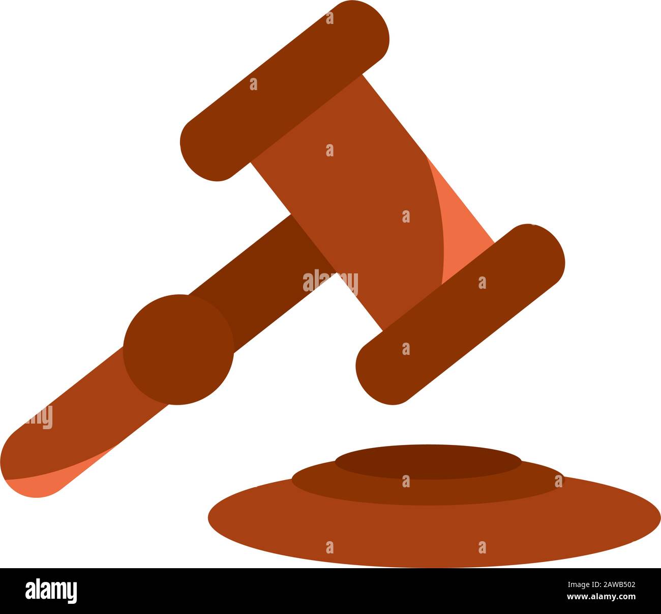 hammer law legal business finance vector illustration Stock Vector ...