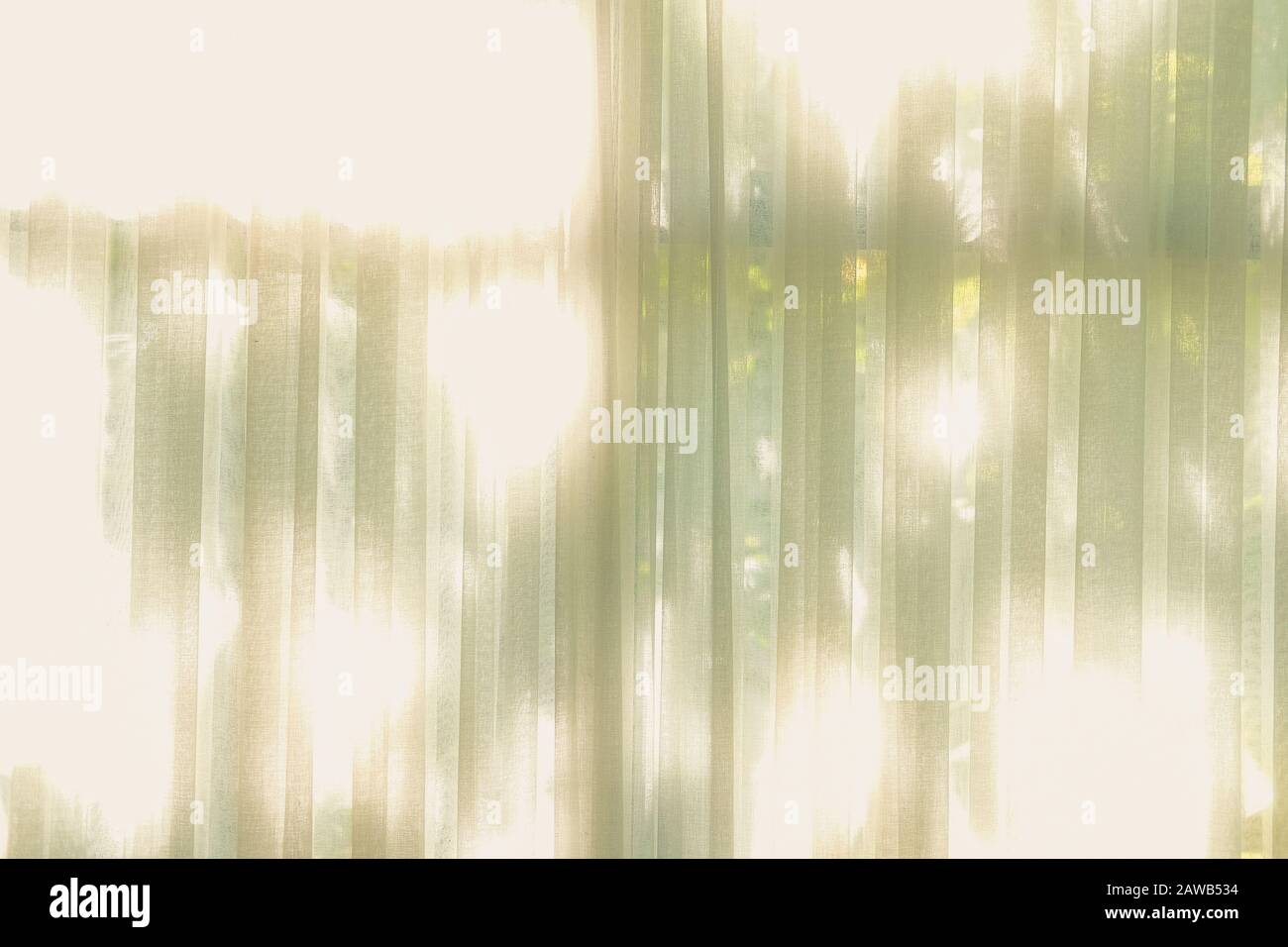 white see through sheer window curtain at home. transparent fabric ...