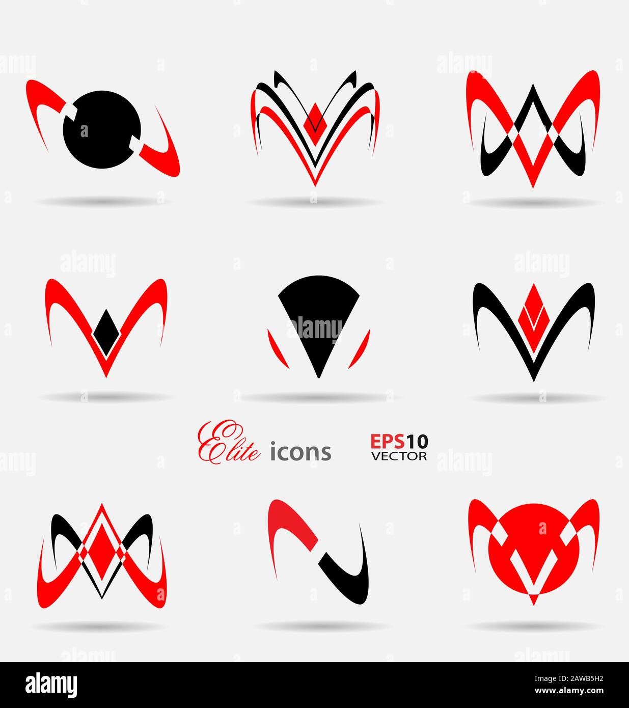 Abstract business color icon/logo collection Stock Vector Image & Art ...