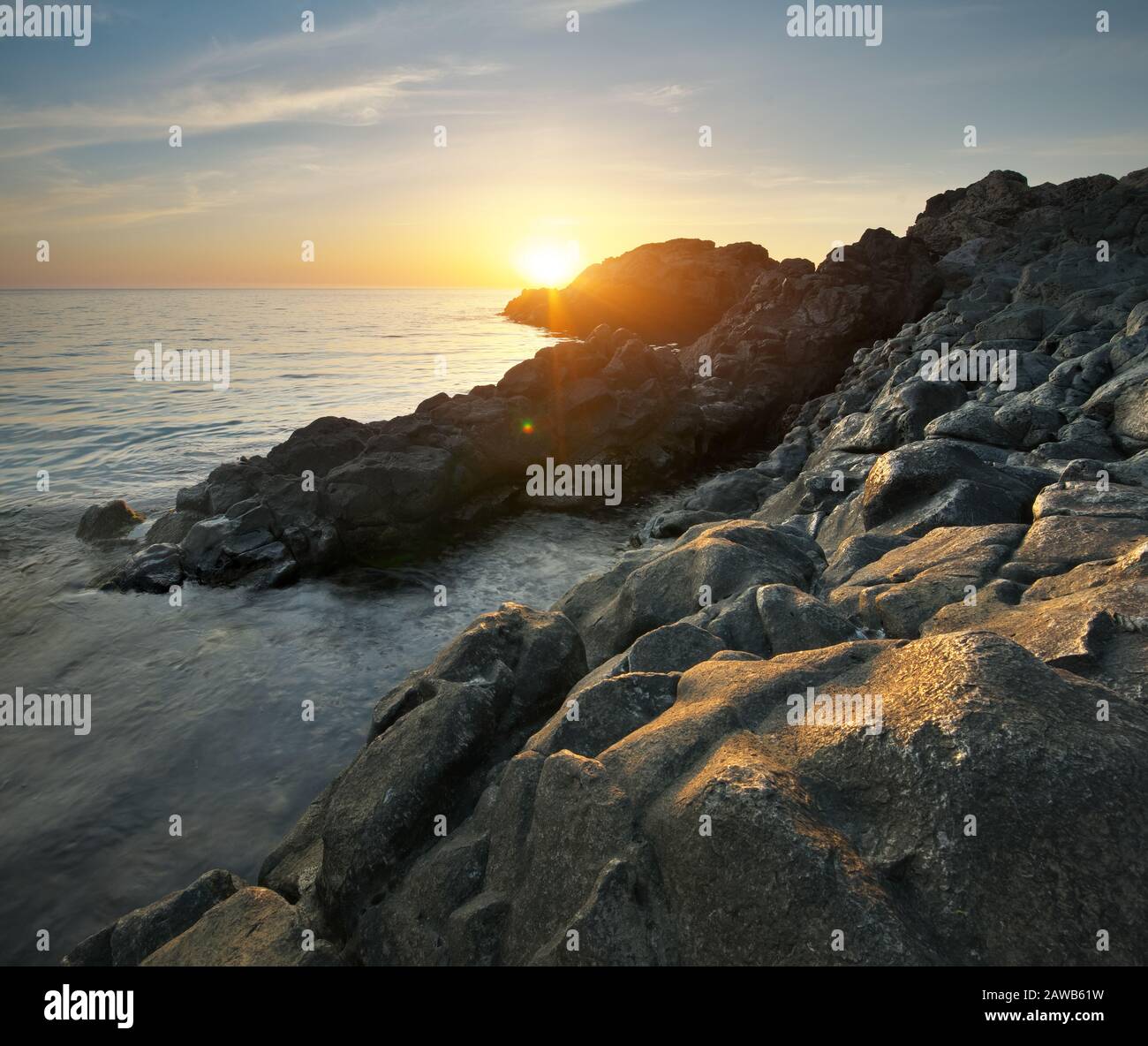Beautiful seascape. Composition of nature Stock Photo - Alamy