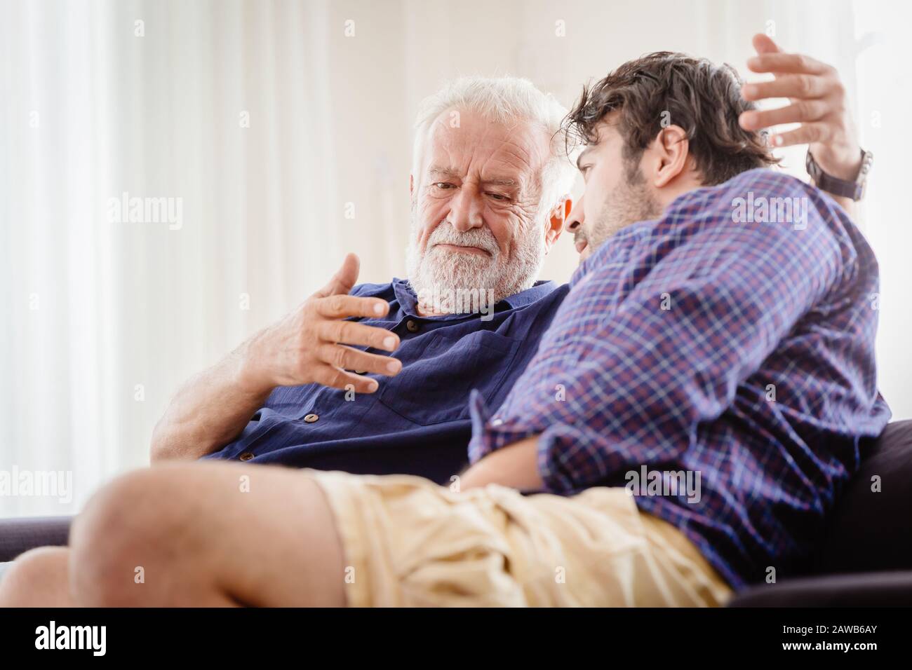 Father son conversation teenager hi-res stock photography and images ...