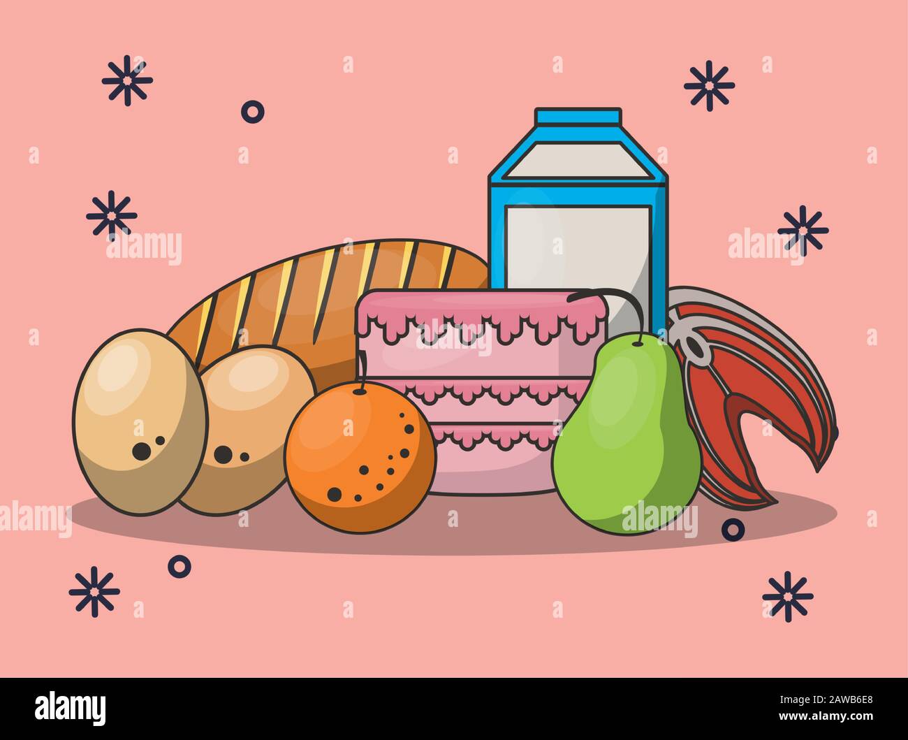 healthy food life style icons Stock Vector Image & Art - Alamy