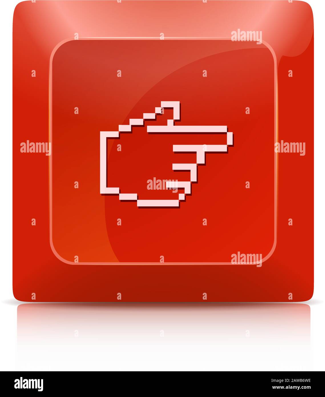 Subscribe red button on Stock Vector Images - Alamy