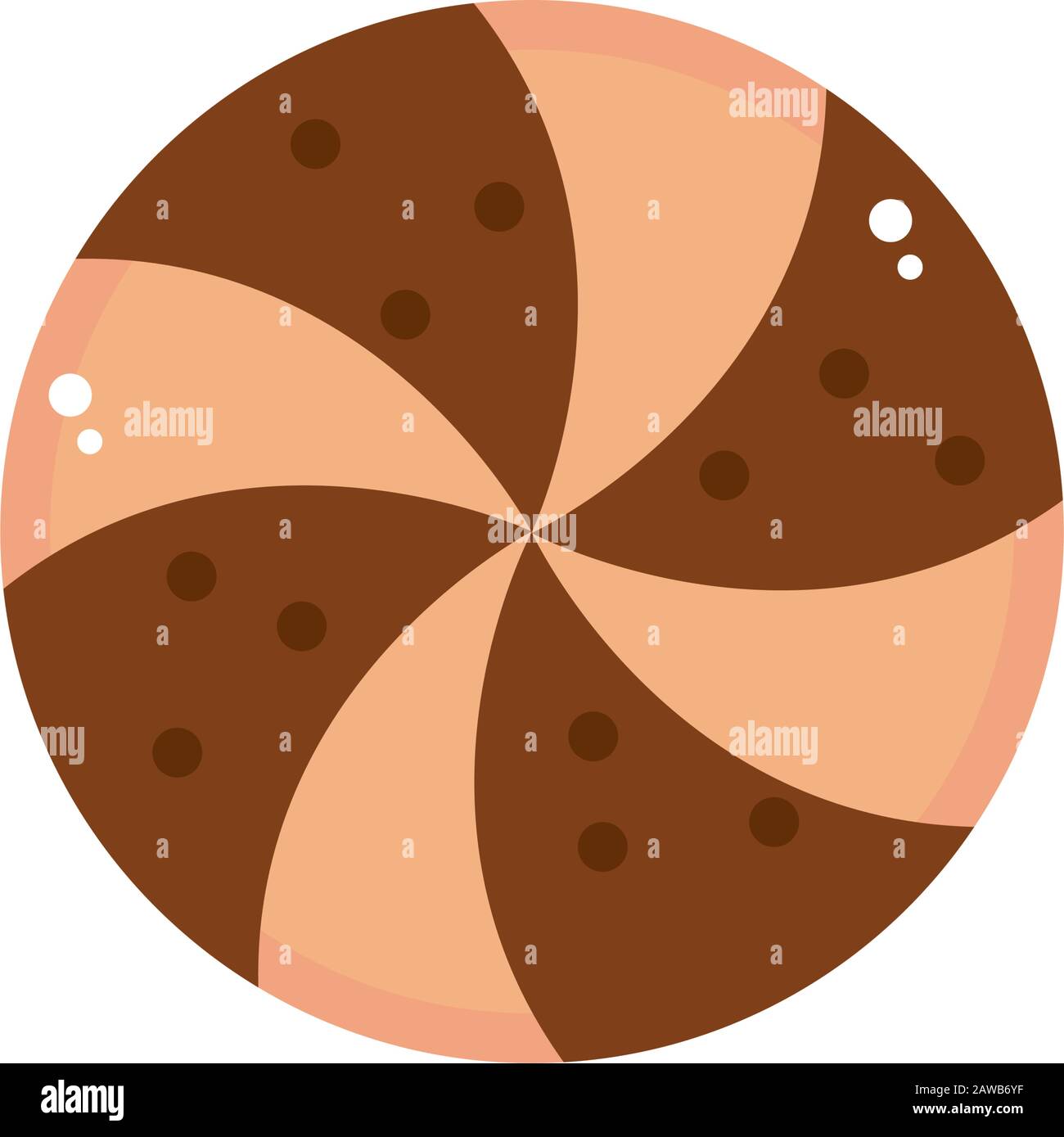 caramel sweet confectionery snack food candy vector illustration Stock ...