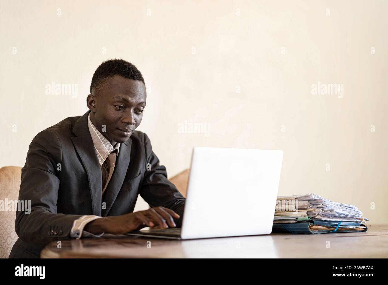 African ethnicity confident African american looking boss in the office ...