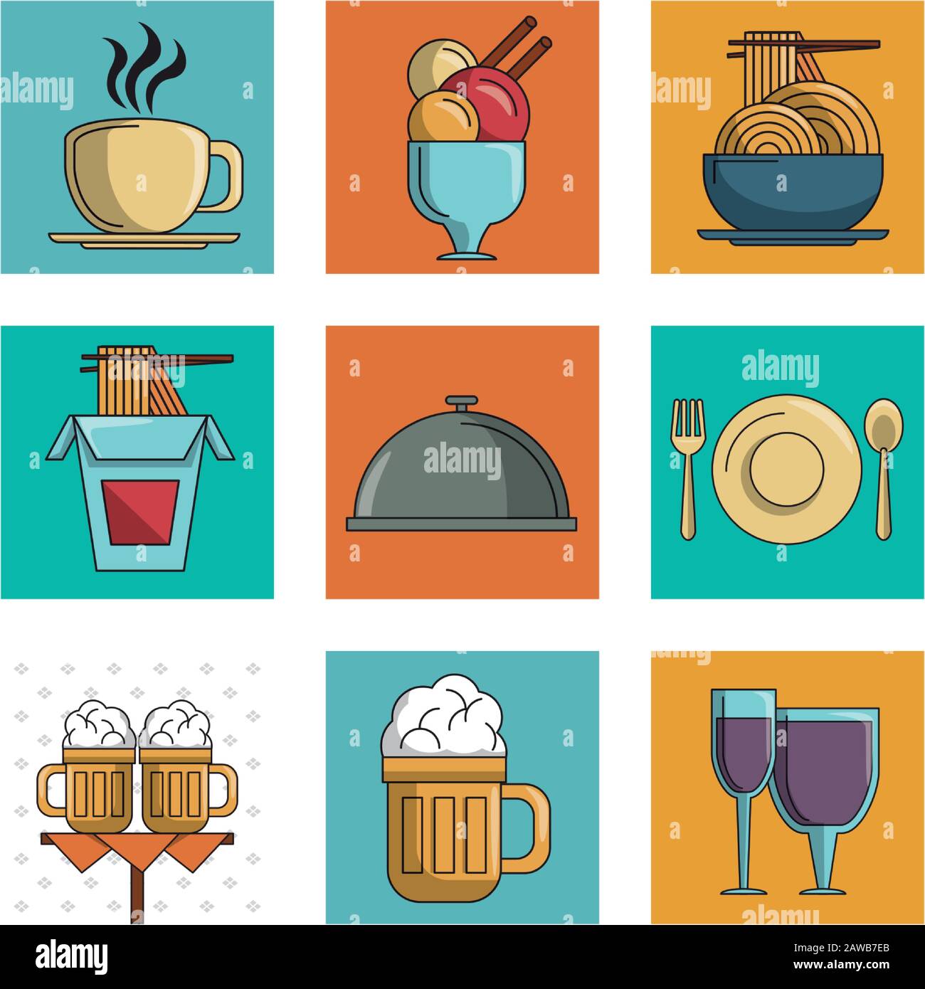 Bundle dish Stock Vector Images - Alamy