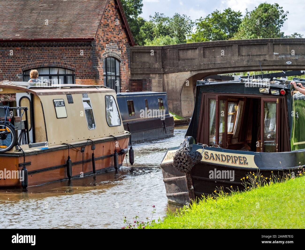hatton locks grand union canal Stock Photo - Alamy