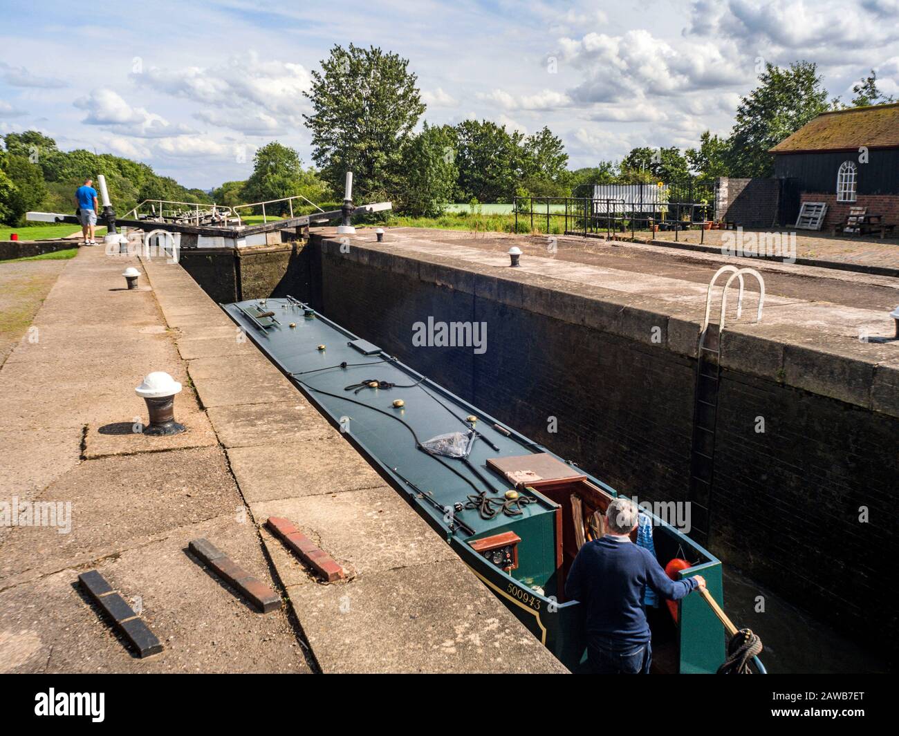hatton locks grand union canal Stock Photo - Alamy