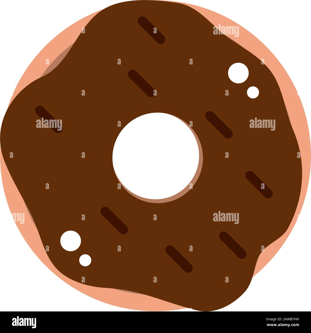 donut chocolate dessert sweet confectionery snack food candy vector ...