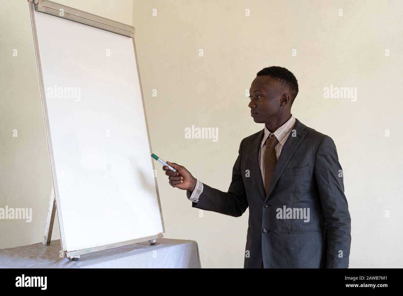 African ethnicity beautiful Business men in the office employee has ...