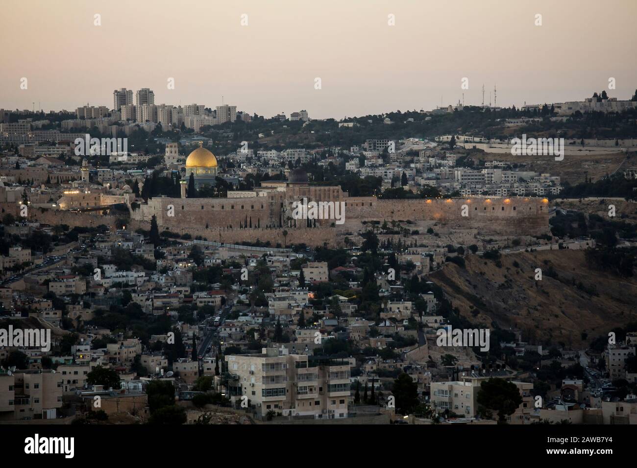 Variety of beautiful landscapes of Jerusalem in Israel like western ...