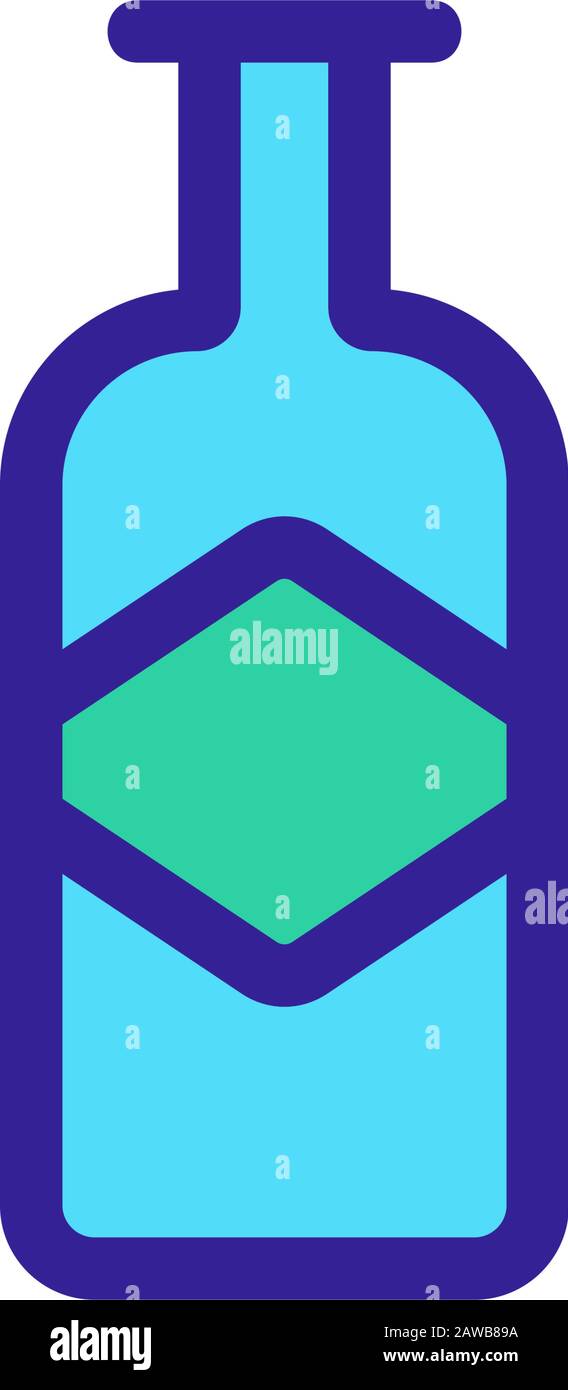 Whisky icon vector. Isolated contour symbol illustration Stock Vector ...