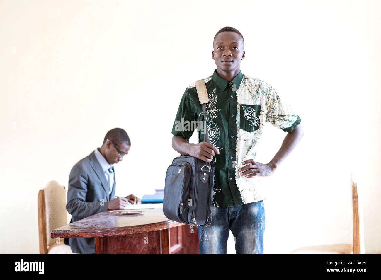 Interview young african africa hi-res stock photography and images - Alamy