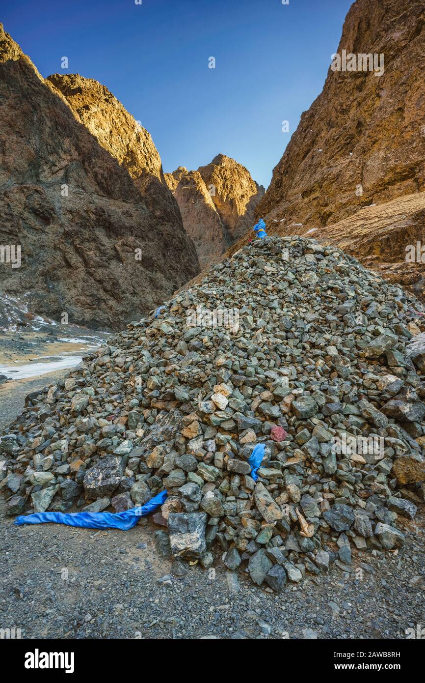 Scenes from Mongolia's famous Eagle Valley in the Gobi Desert, part of ...