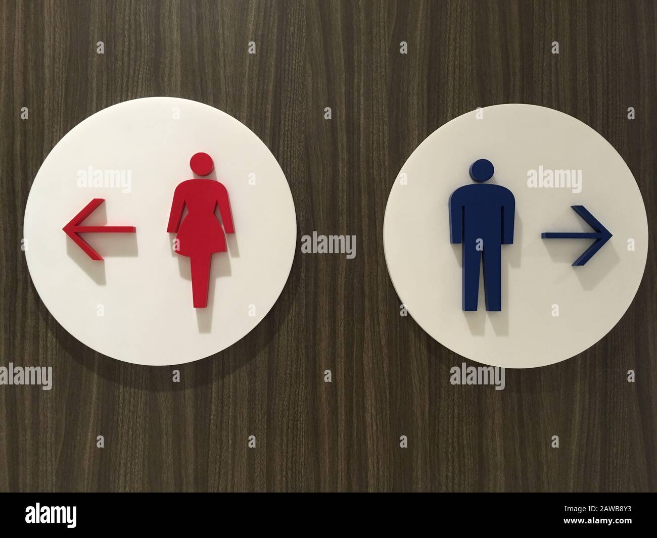 Public Restroom Toilets WC sign board in a mall in Europe Stock Photo ...