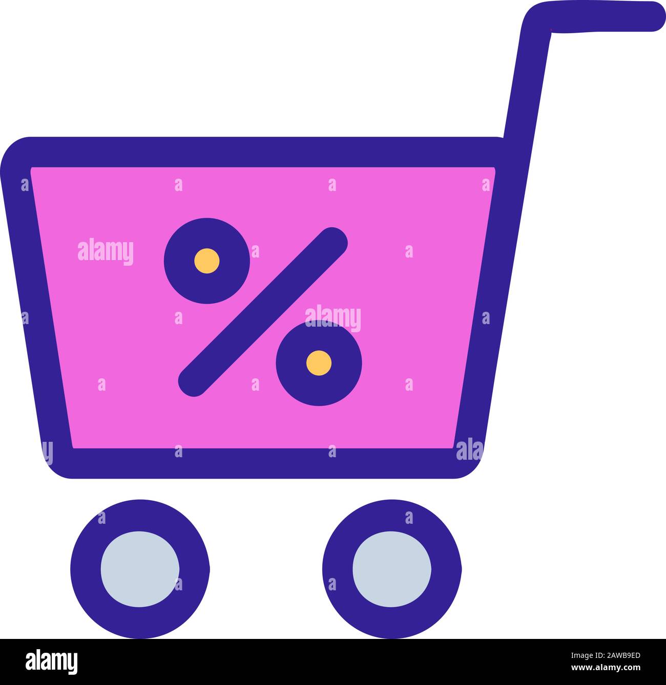 The action store is an icon vector. Isolated contour symbol ...