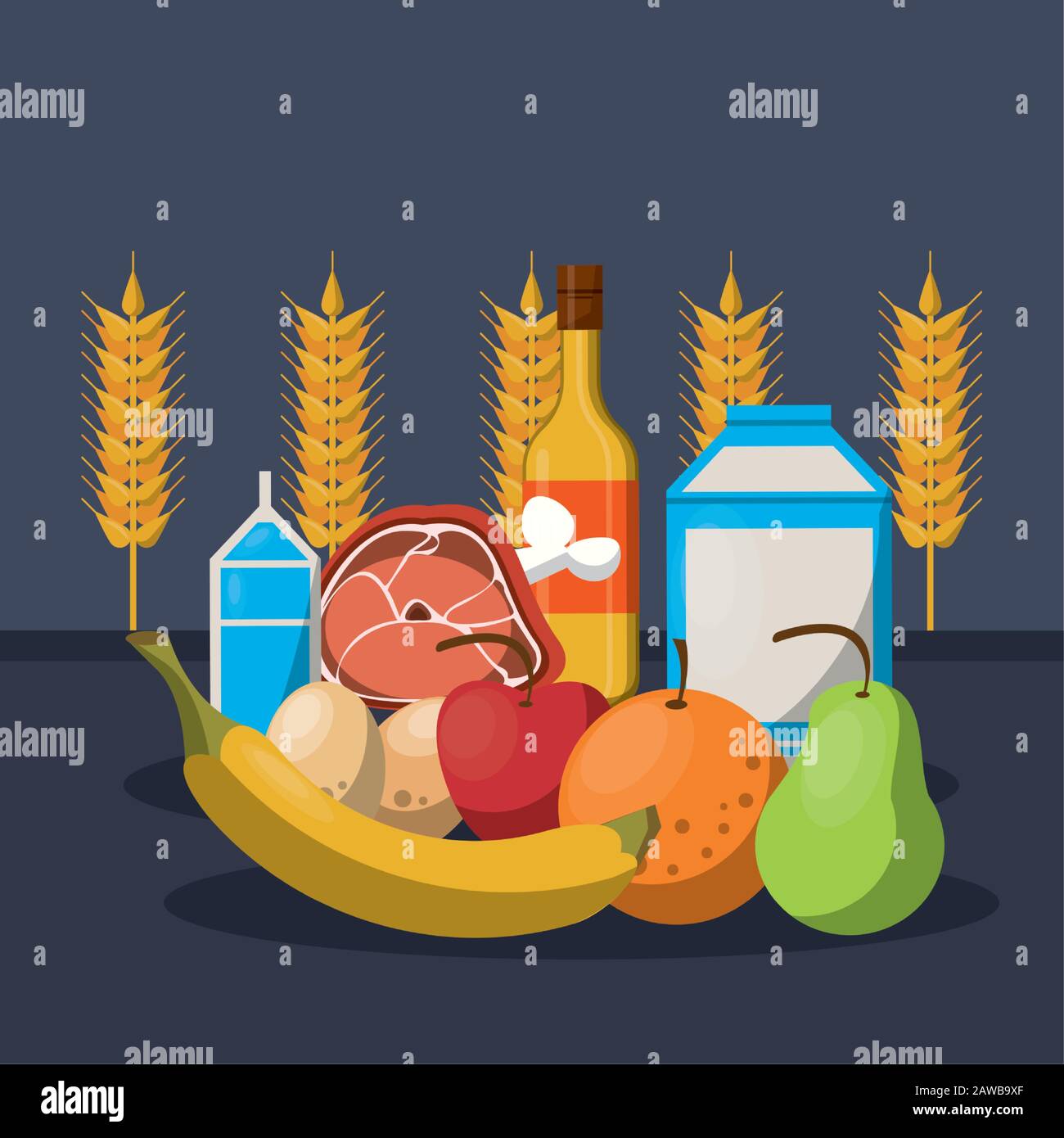healthy food life style icons Stock Vector Image & Art - Alamy