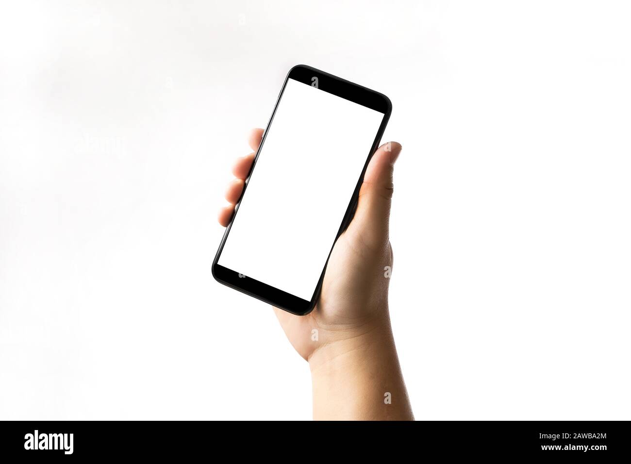 new phone Technology smartphone with blank screen and modern frame less ...