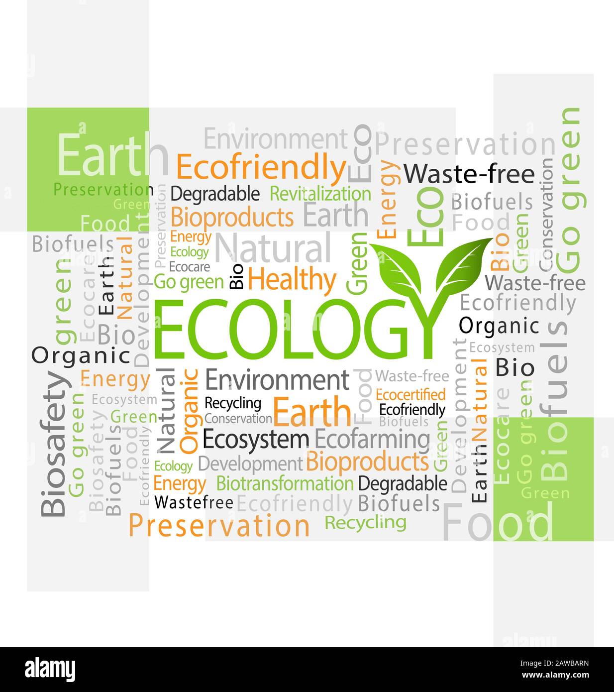 Design of ecology-related tag cloud pannel vector illustration Stock ...