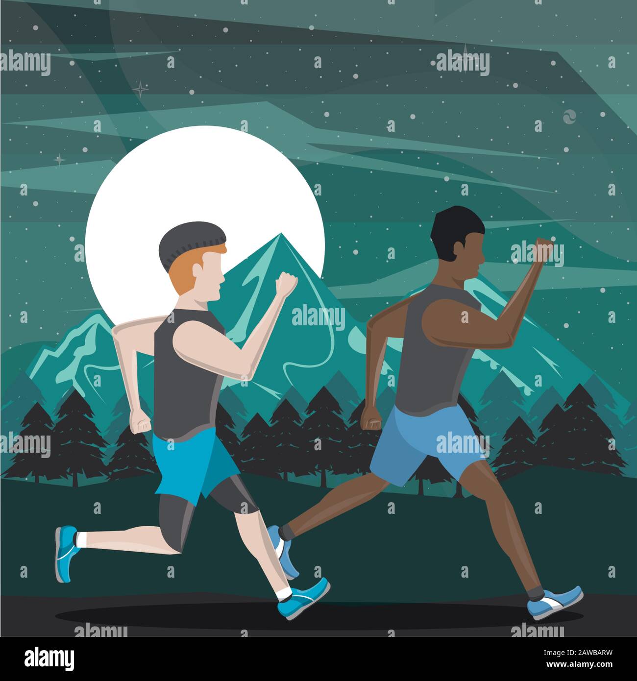 Peak run Stock Vector Images - Alamy