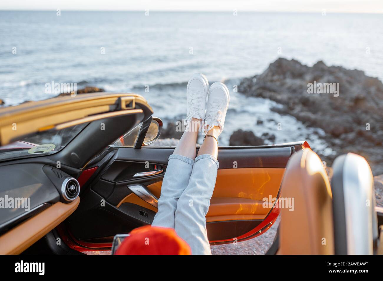 Legs In Car High Resolution Stock Photography and Images - Alamy