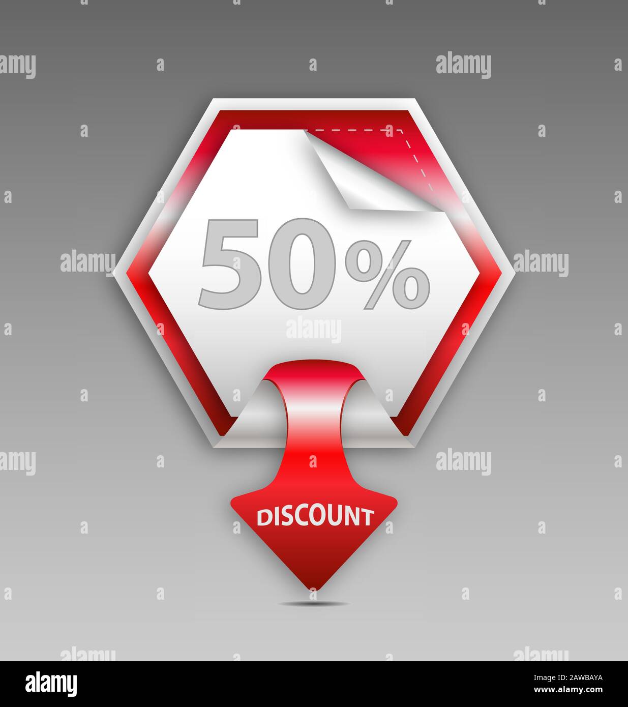 Design of a vector discount label Stock Vector Image & Art - Alamy