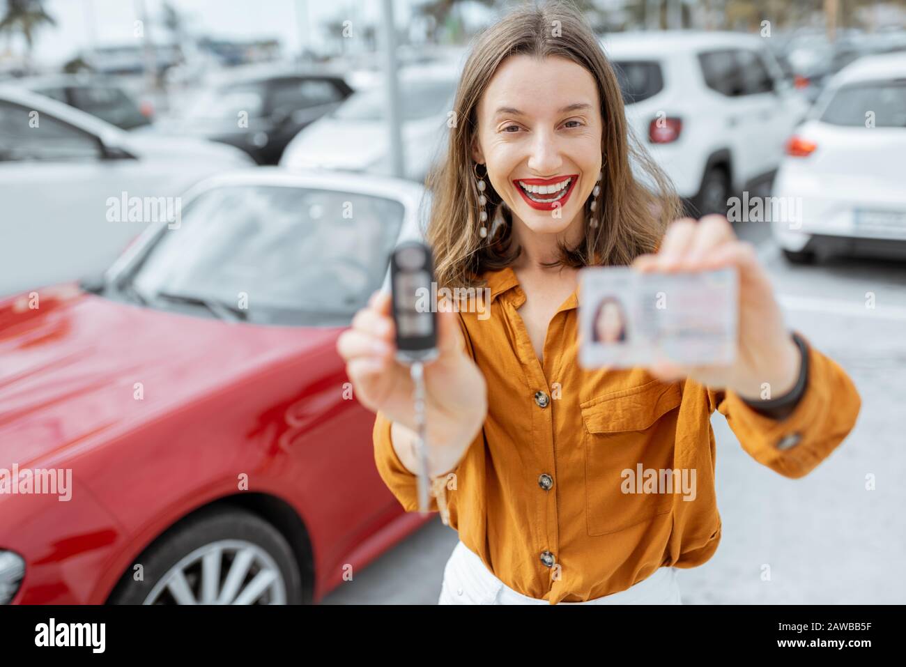 Woman drivers license hi-res stock photography and images - Alamy