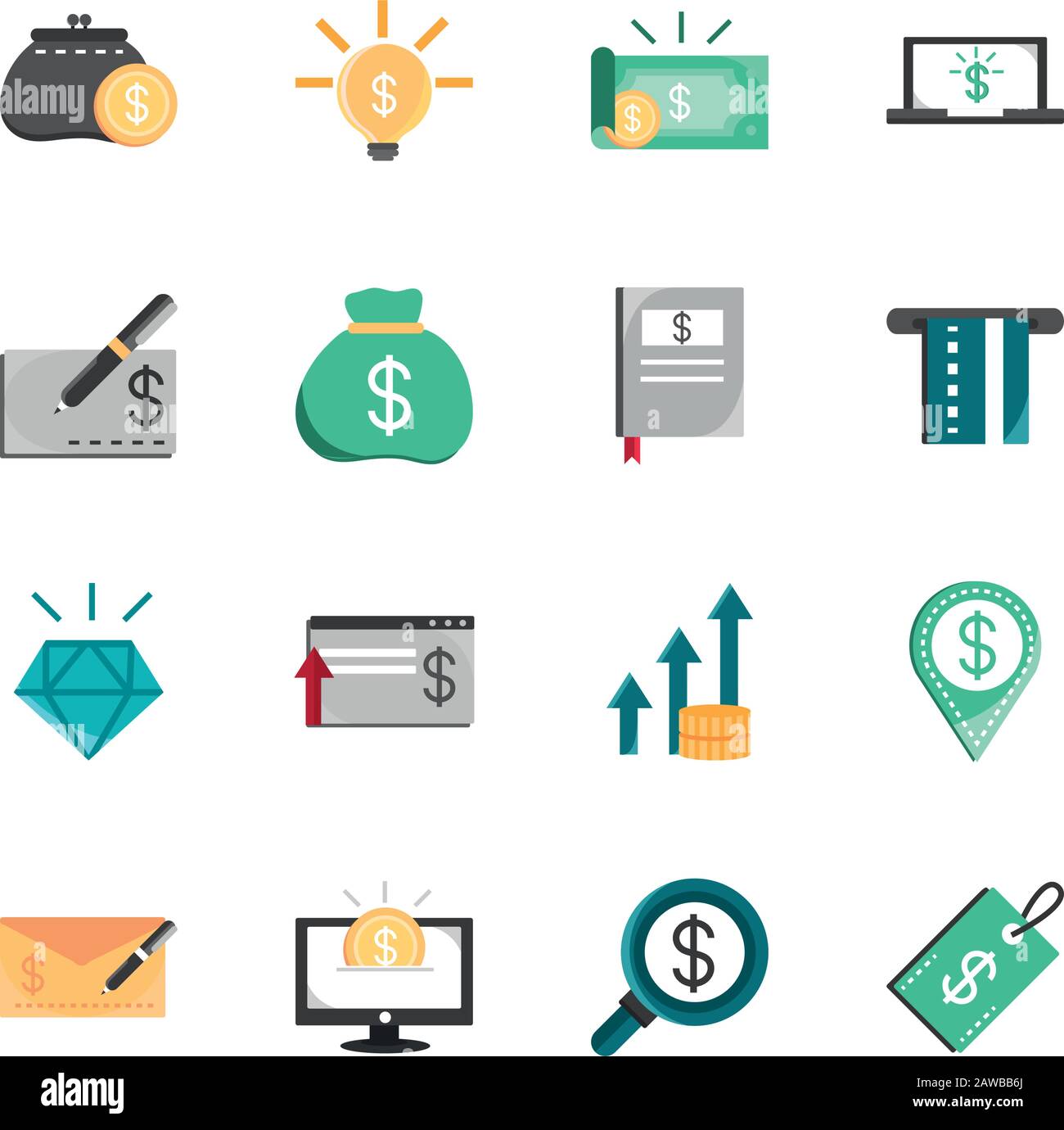 Money check purse icon hi-res stock photography and images - Alamy