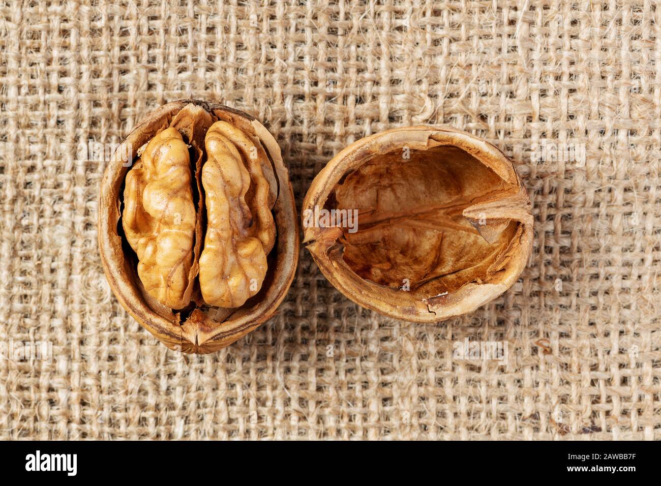 Walnut. Cracked macro photography rural texture shell Stock Photo - Alamy