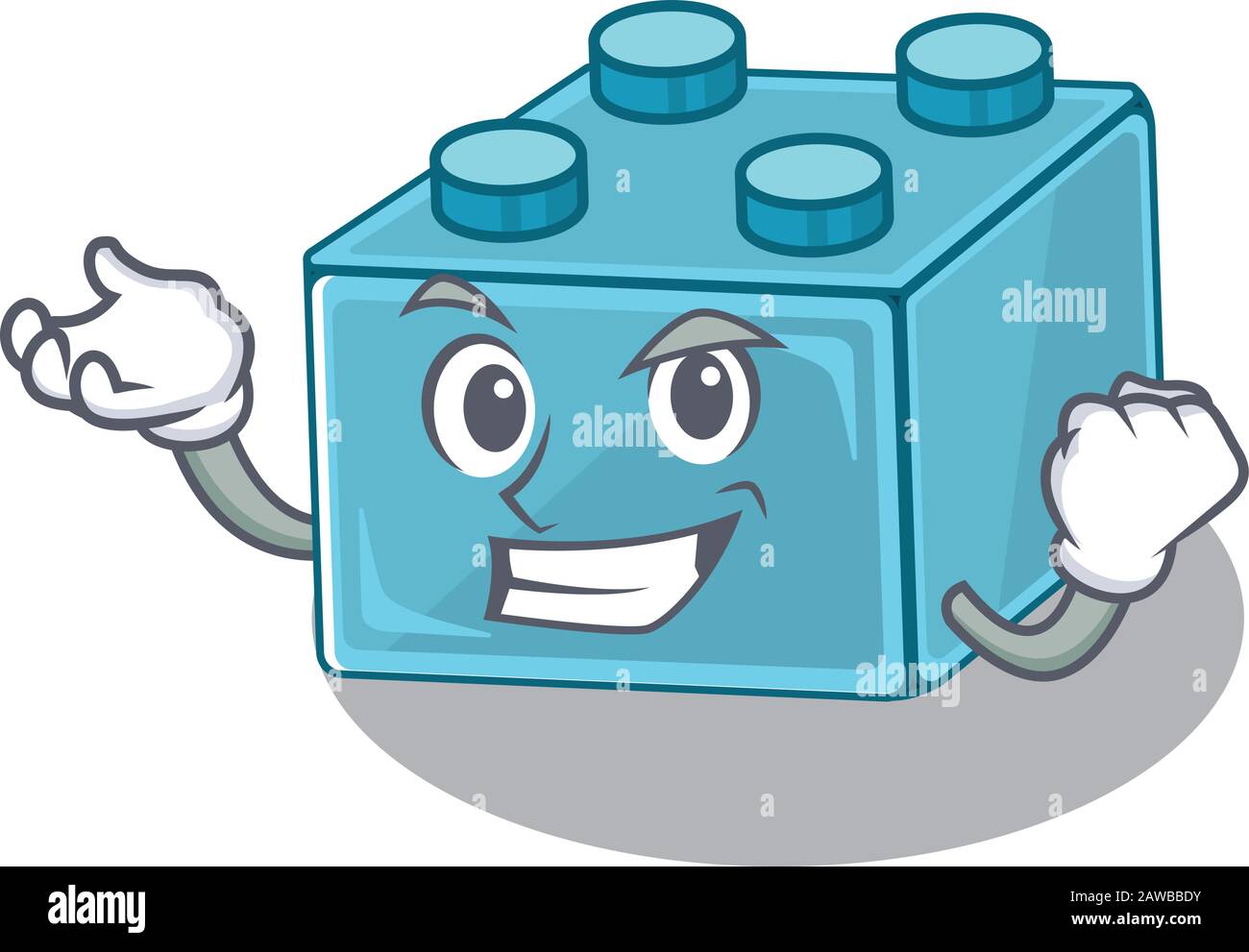 cool confident Successful lego brick toys cartoon character style Stock ...