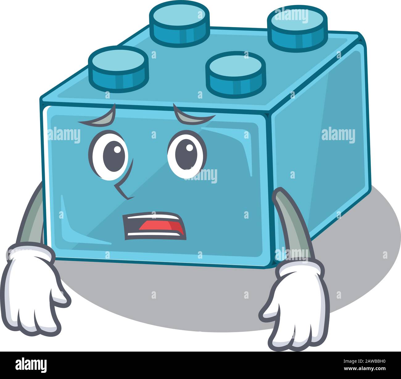 A picture of lego brick toys having an afraid face Stock Vector Image ...