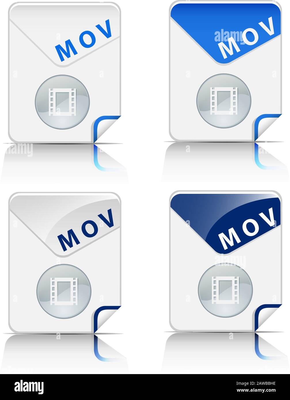 Creative and modern design of file type icon Stock Vector Image & Art ...