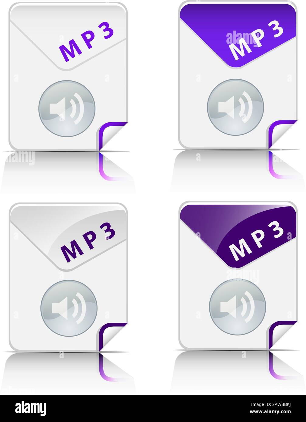 Creative and modern design of file type icon Stock Vector Image & Art ...