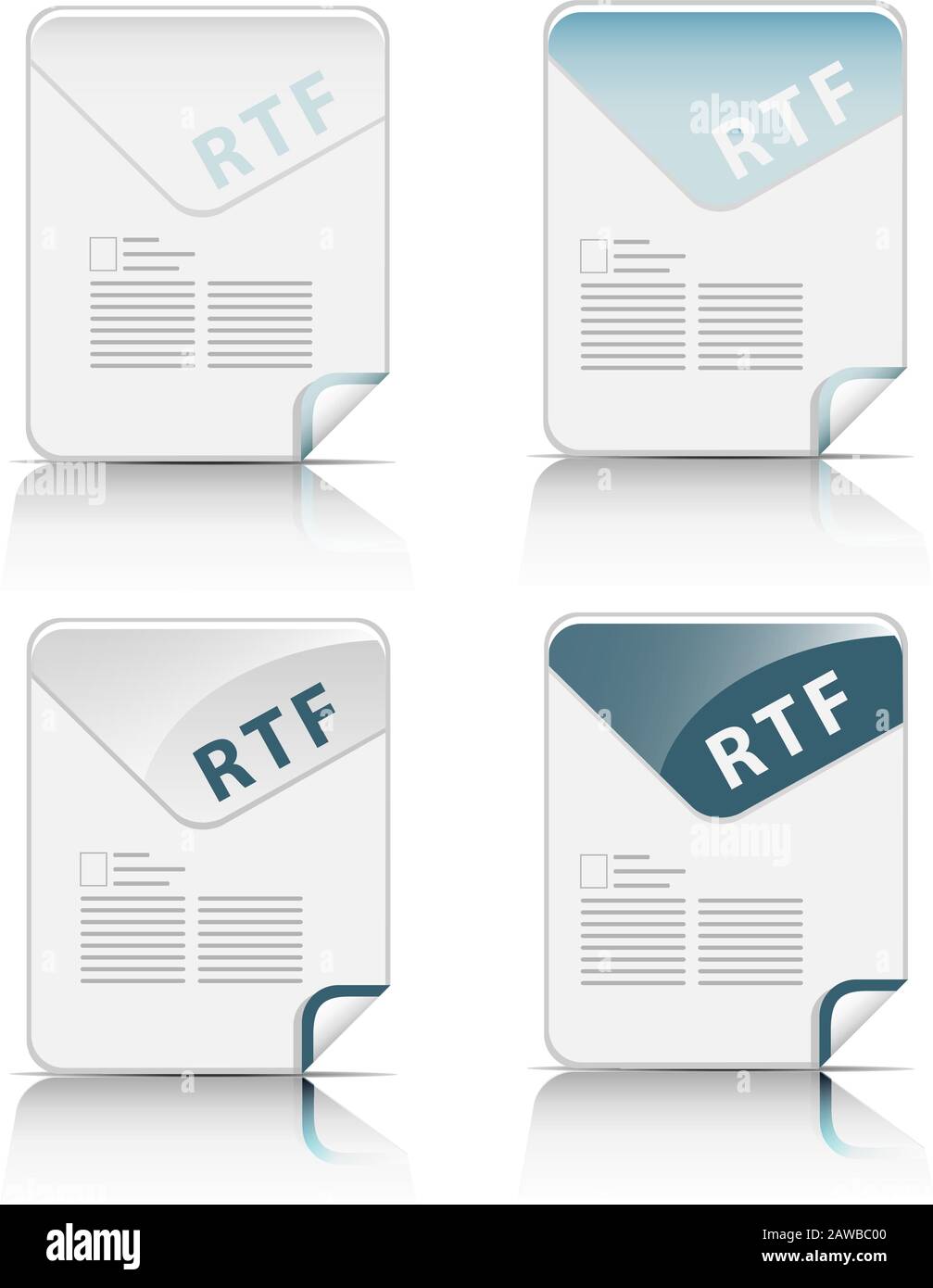 Creative and modern design of file type icon Stock Vector Image & Art ...