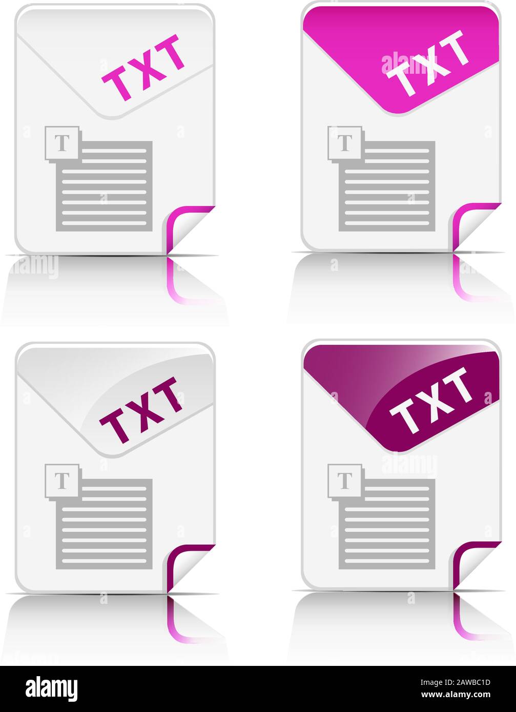 Creative and modern design of file type icon Stock Vector Image & Art ...